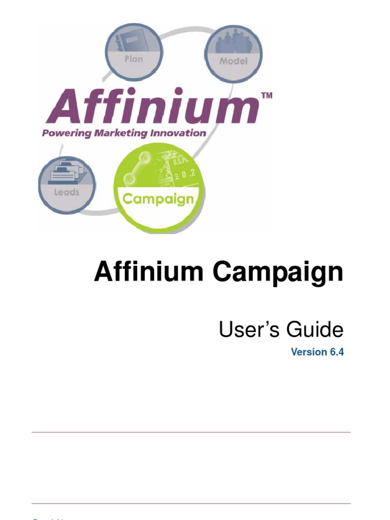 Affinium Campaign 64 Bookshelf | Download Free PDF | Analytics | Marketing