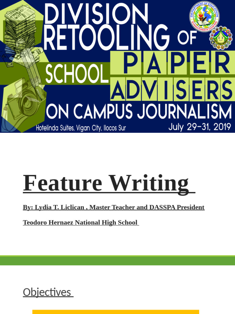 Feature Writing - Retooling 2019 | PDF