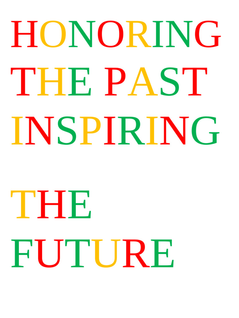 Honoring The Past Inspiring The Future | PDF
