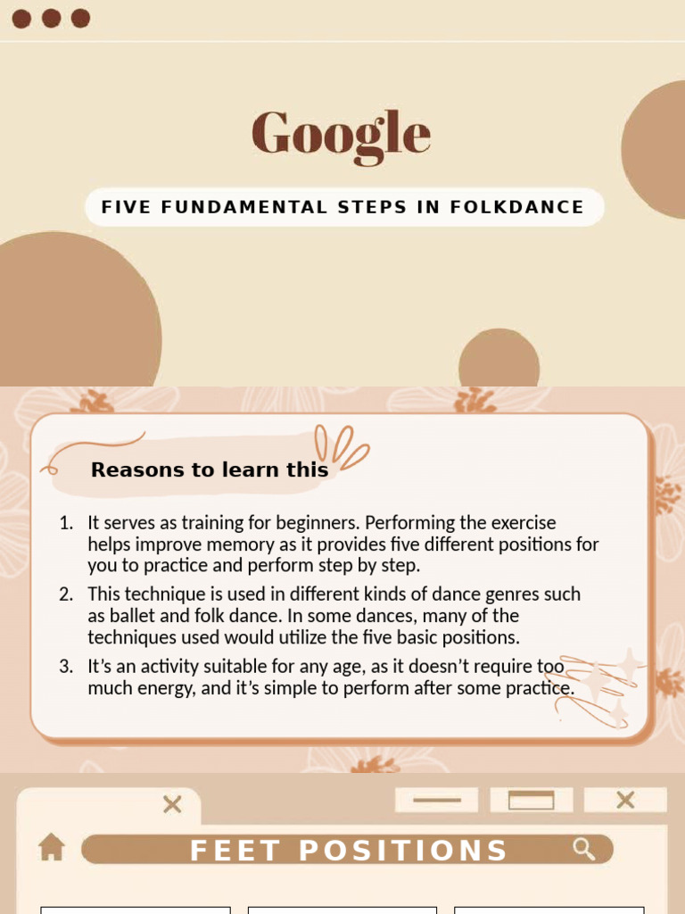 P.E.3_Five Fundamentals Steps in Folk Dance | PDF