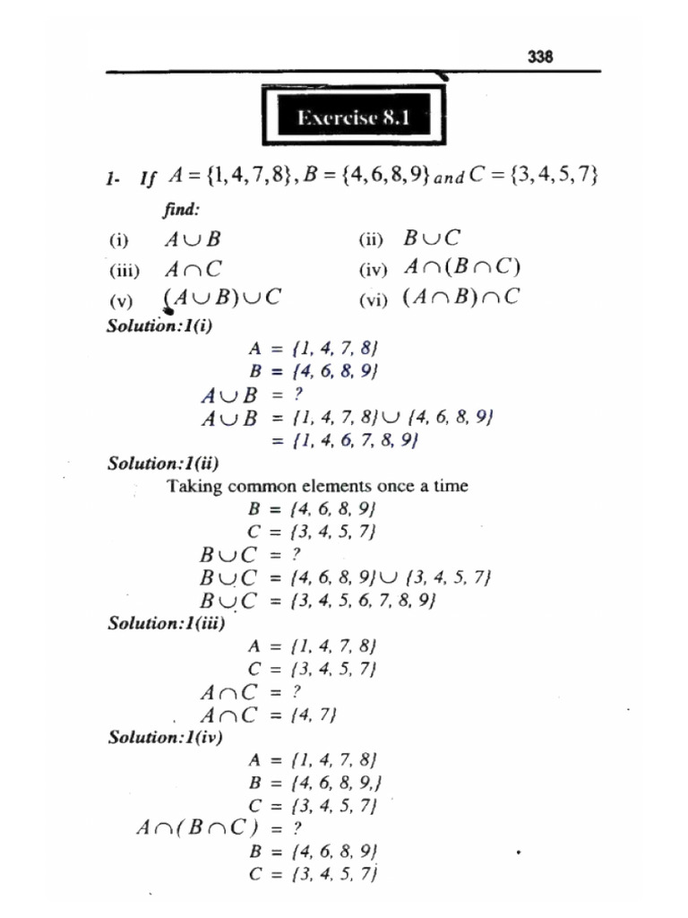9th Punjab Board General Math Chapter 08 | PDF