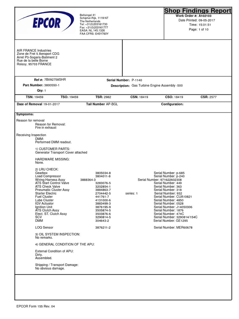 SFR EPCOR PB1612501 | PDF