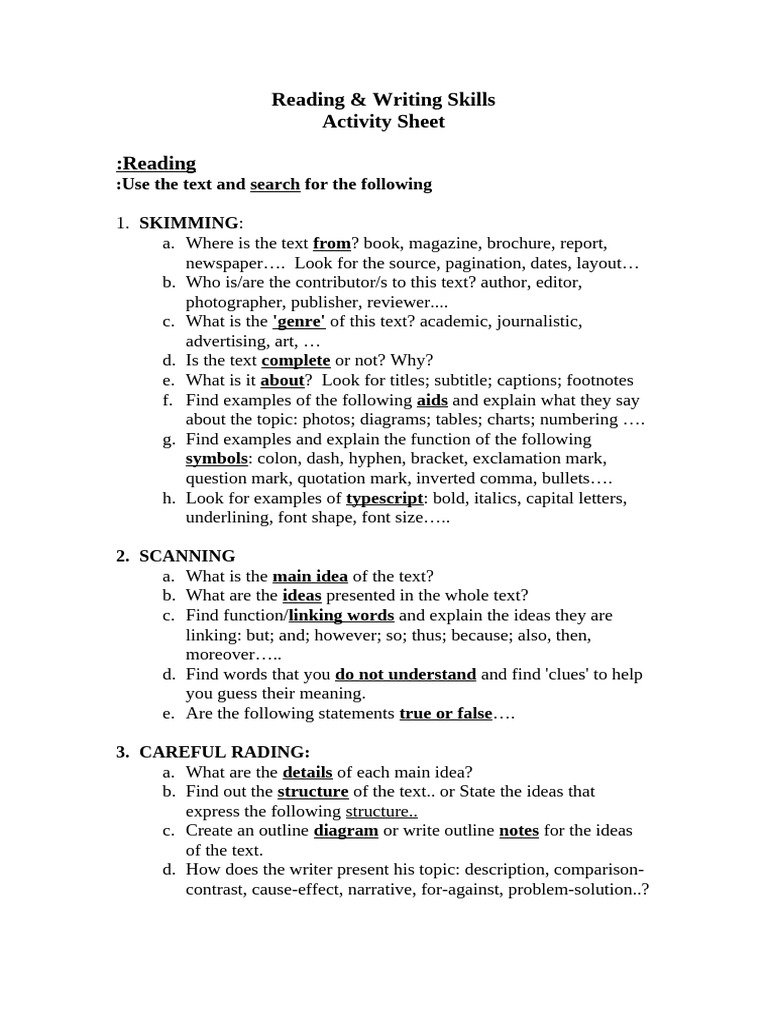 Activity Sheet 2 | PDF