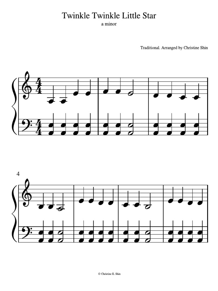 Twinkle in a Minor | PDF