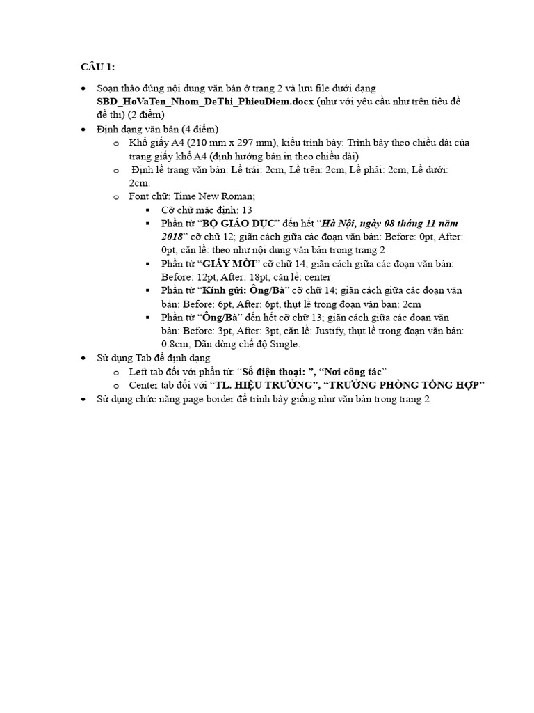 Đề thi THCS | PDF