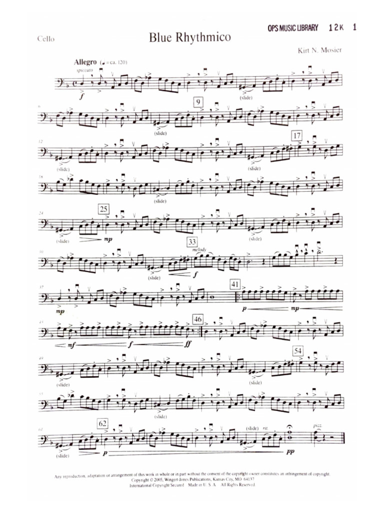 Blue Rhythmico-cello | PDF