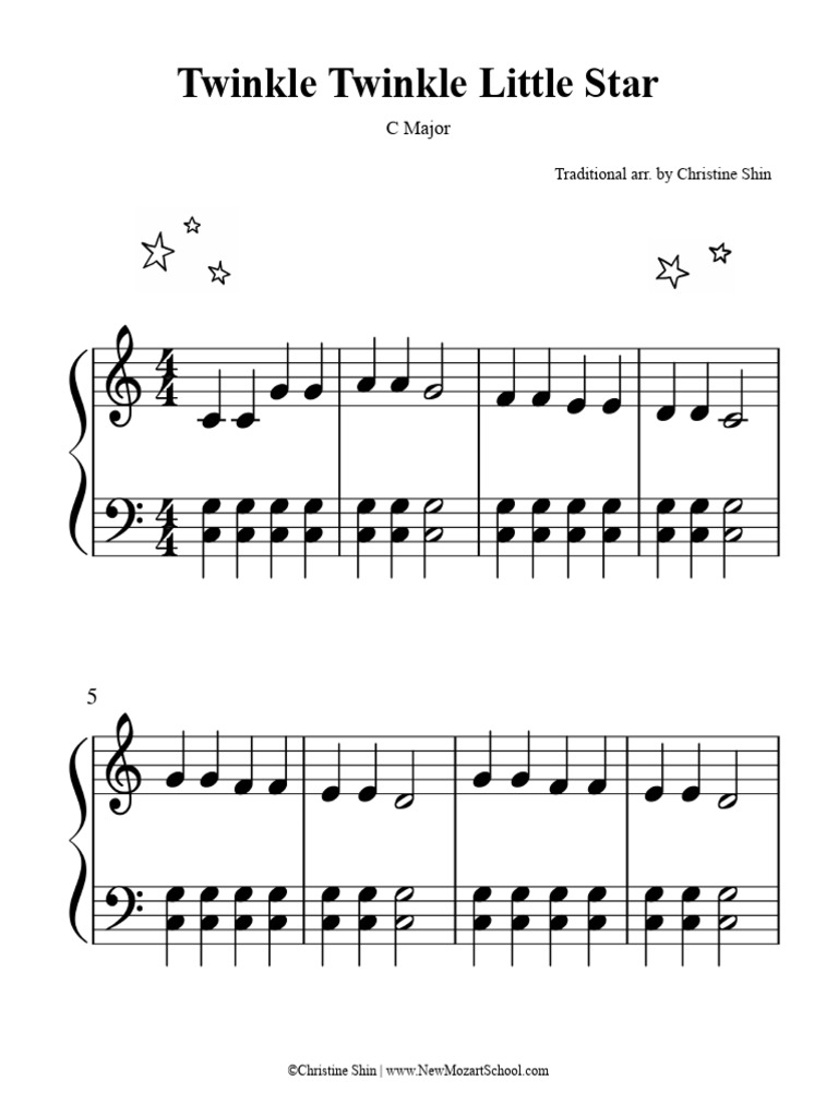 Twinkle Twinkle in C | PDF