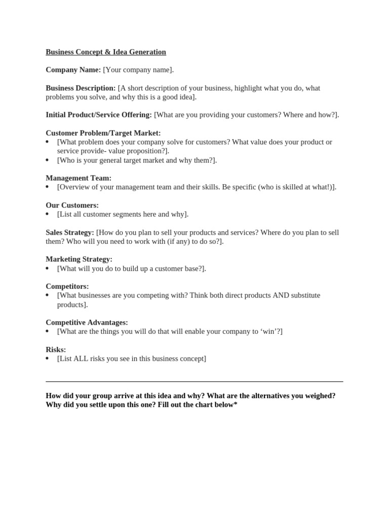 Business Concept - Template 2 | PDF