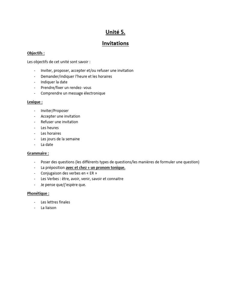 Presentation Unite 5 | PDF