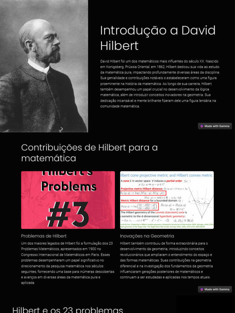Introducao A David Hilbert | PDF