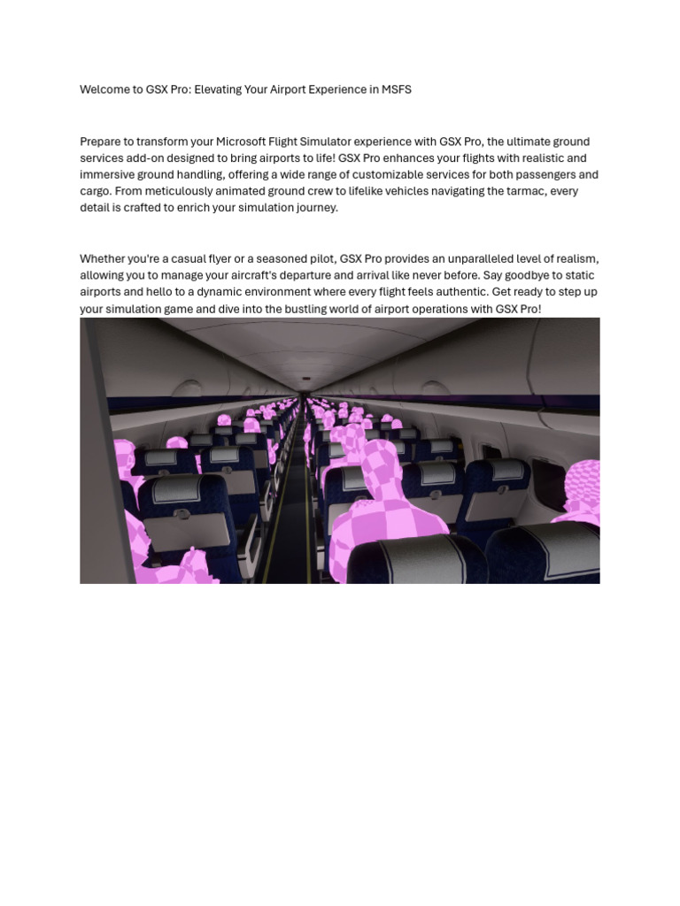 Welcome To GSX Pro 1 | PDF