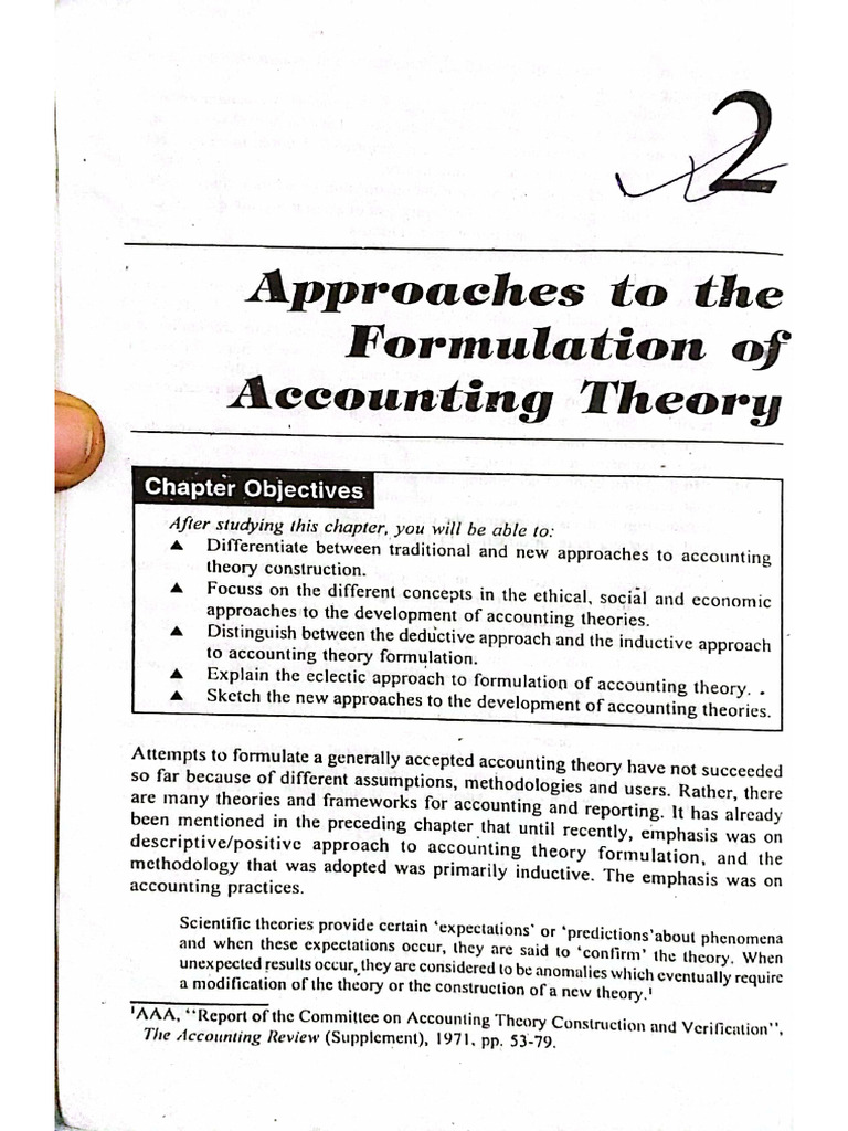 Accounting Theory Chapter 2 | PDF