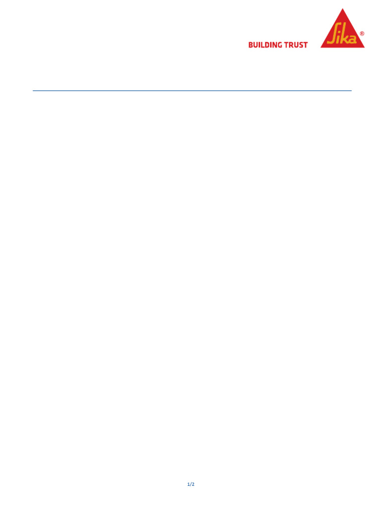 SIKA MasterPozzolith 384_ | PDF