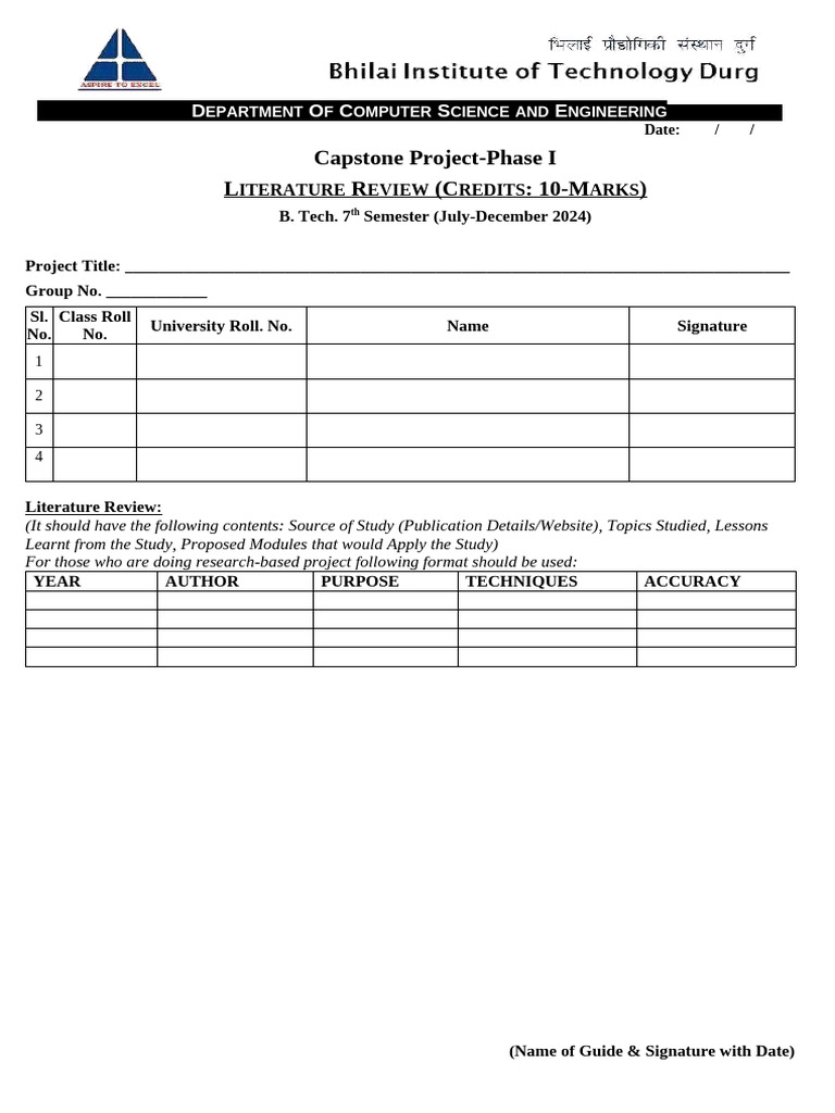 Capstone Project Literature Review | PDF | Art