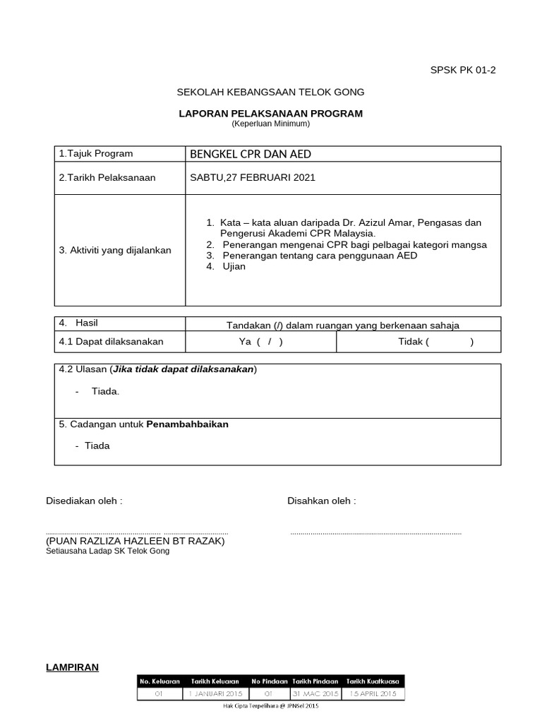 Laporan Ladap CPR | PDF