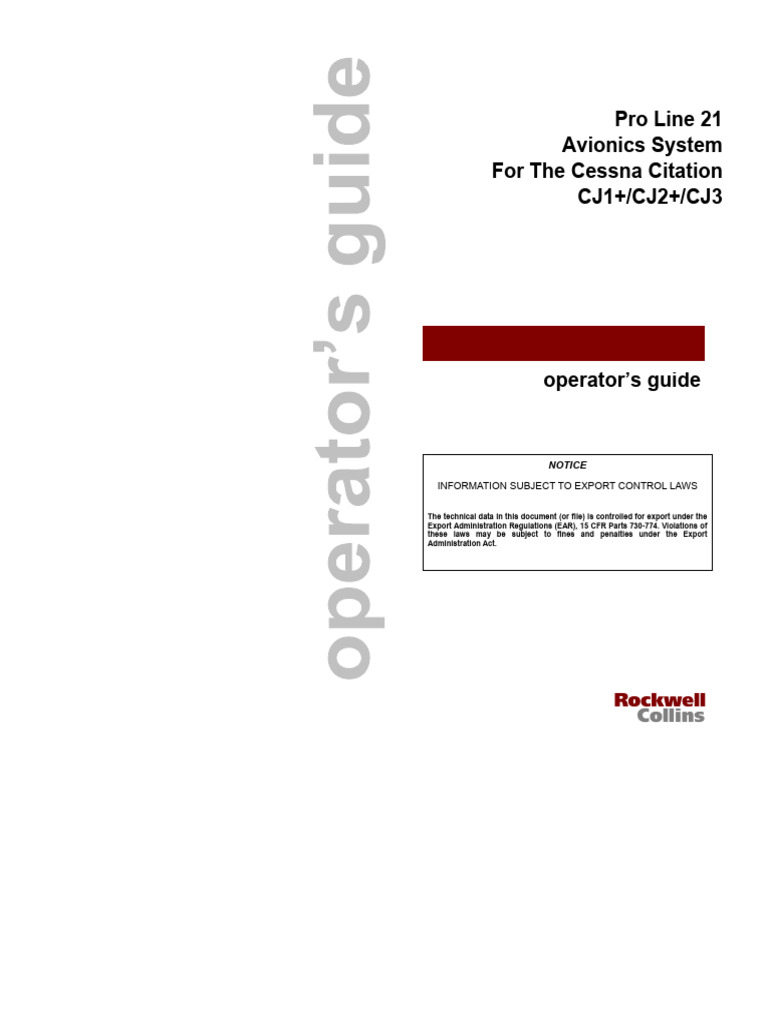 Pro Line 21 Operator's Guide | PDF