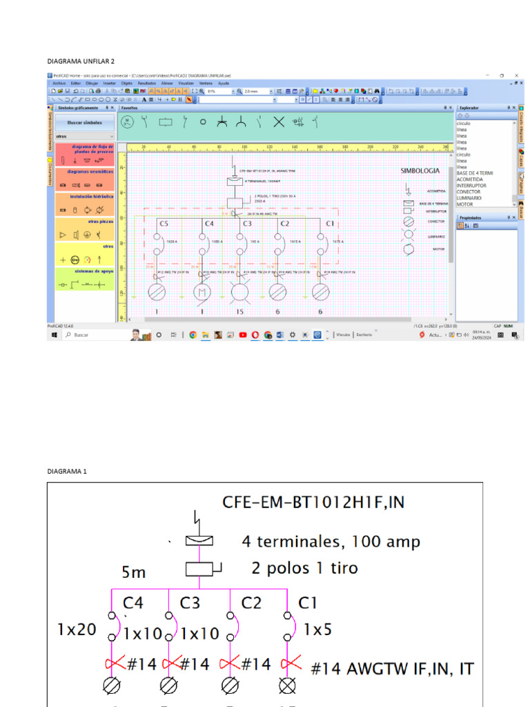 Diagramas Unifilares | PDF