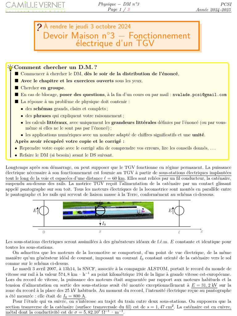 DM03 Élec ARQS 2024 | PDF
