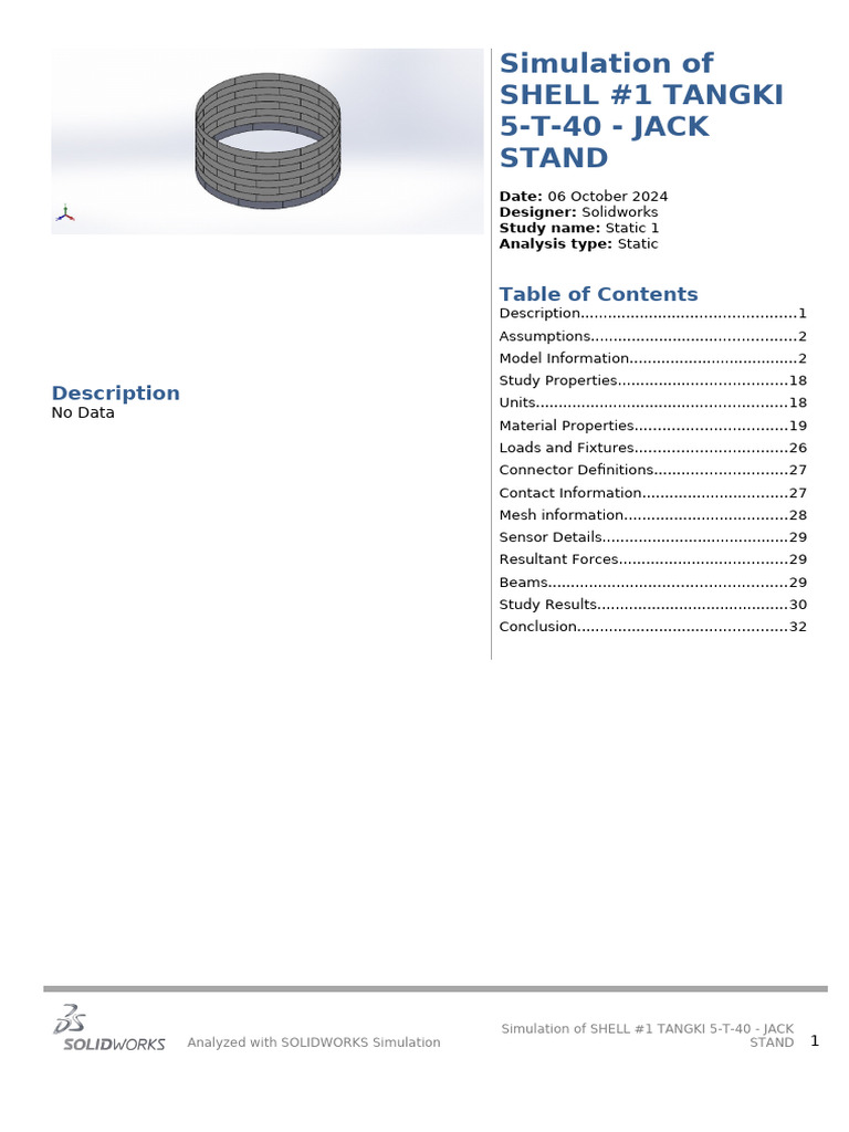 1 - Shell #1 Tangki 5-T-40 - Jack Stand-Static | PDF
