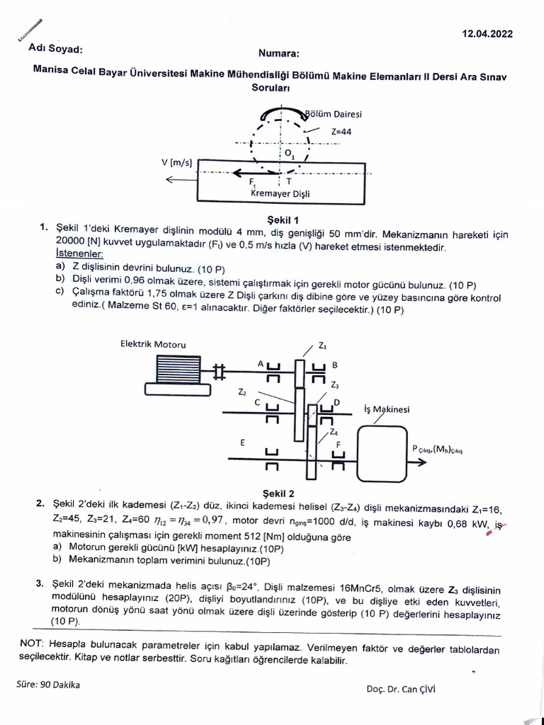 Makel 2 Vize 2021 2022 Cevaplar | PDF