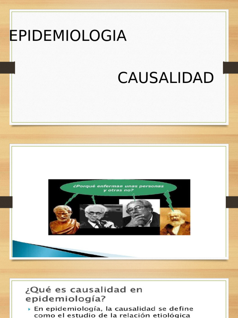 4 Epidemiologia Causas Uni y Multicausal | PDF