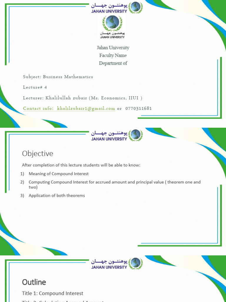 Jahan University Faculty Name Department of | PDF