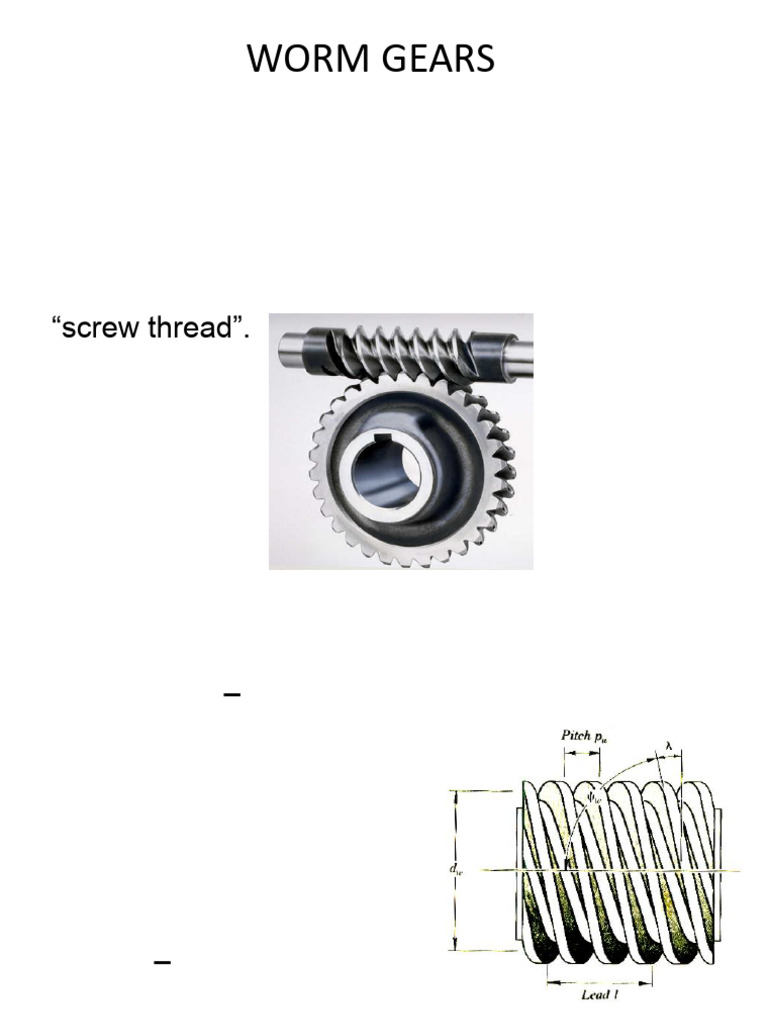 Worm Gears | PDF