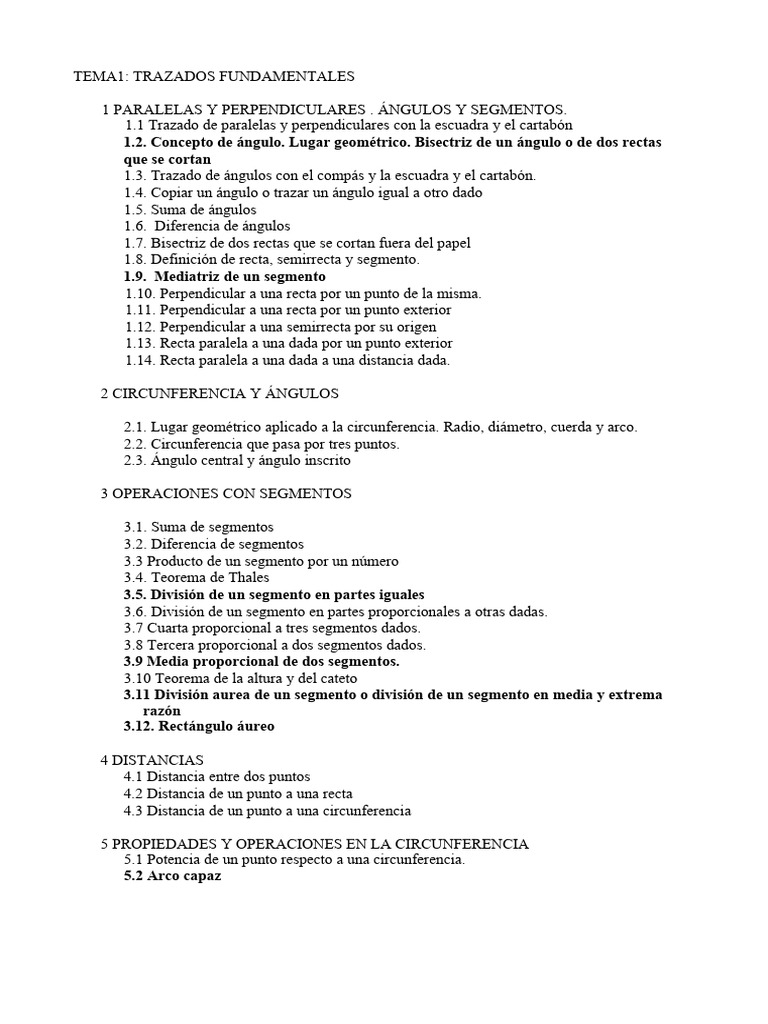 TEMA 1.trazados Fundamentales | PDF