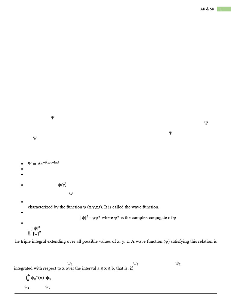 Unit 4 Foundation of Quantum Mechanics Paper 5-1 | PDF