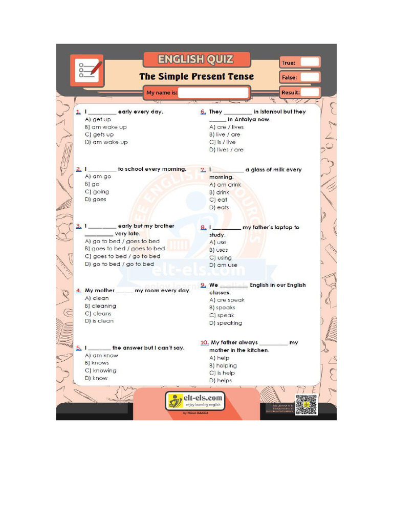 4 - Present Simple Ex | PDF