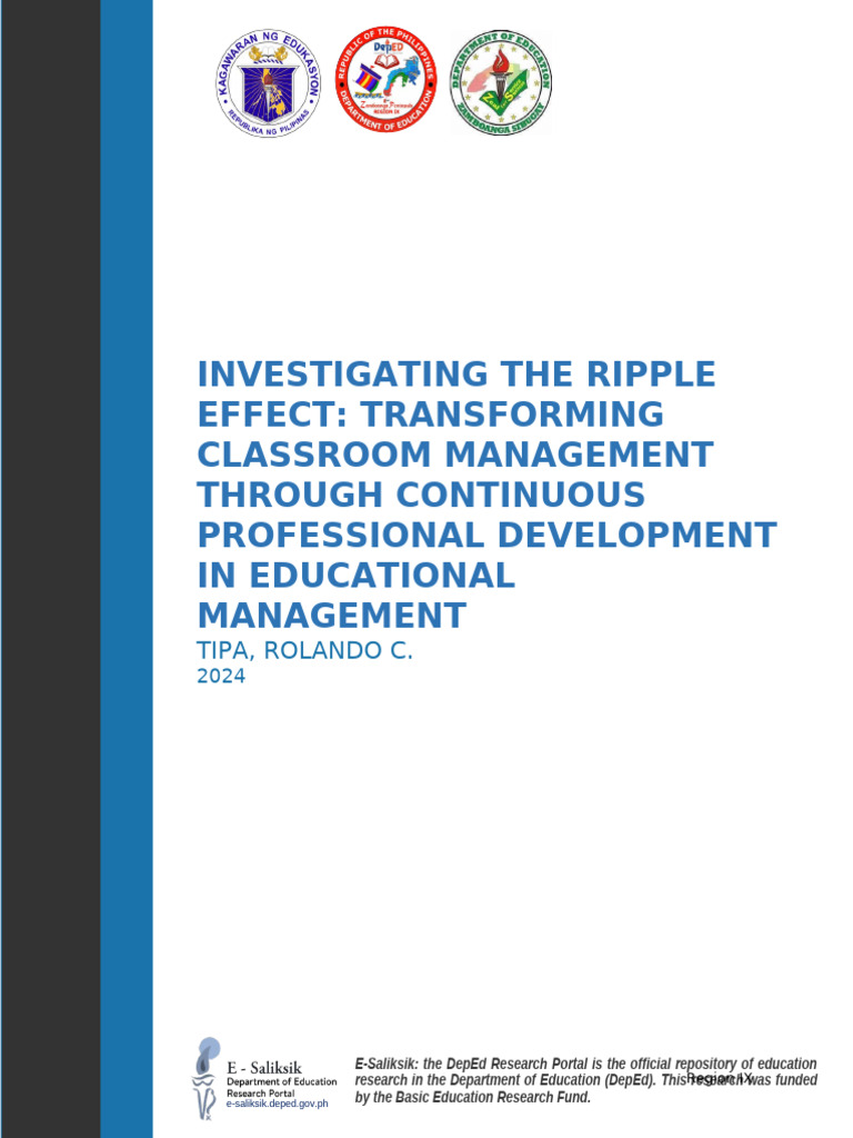 I CPD Cover Page E Saliksik Pattern | PDF