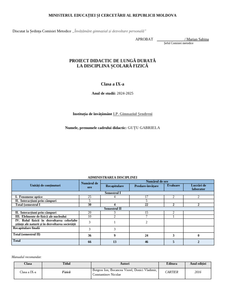 PDLD Fizica Clasa 9 04 04 2024 F | PDF