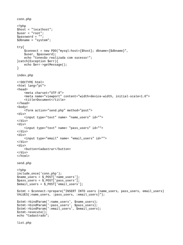 Arquivo 2 - PHP | PDF