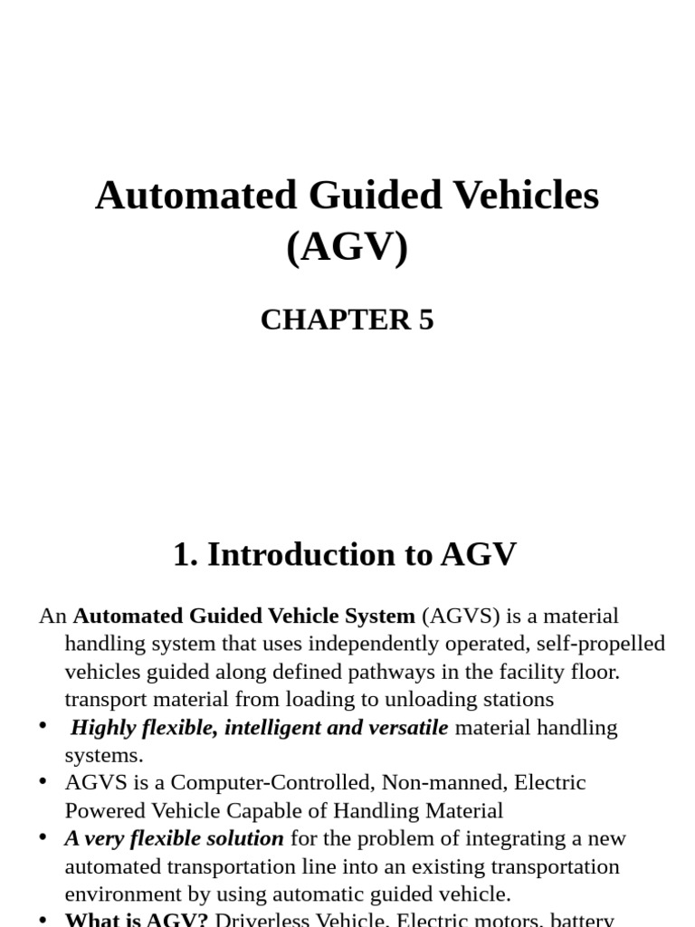 Chapter 5 AGV | PDF