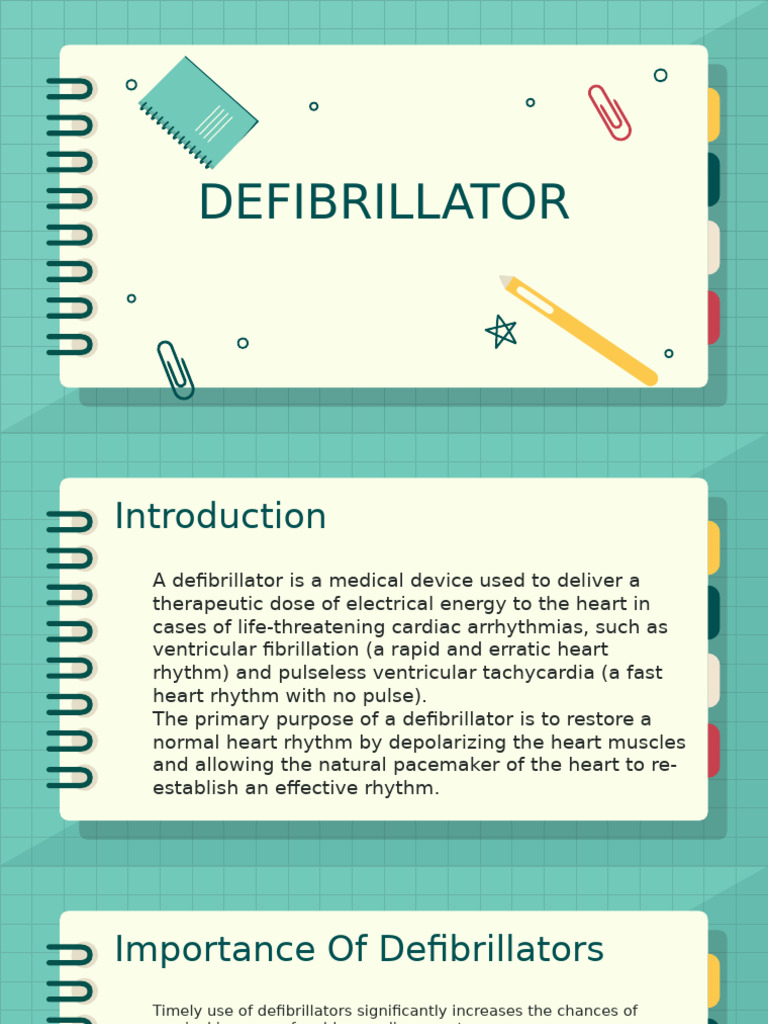 Defibrillator | PDF