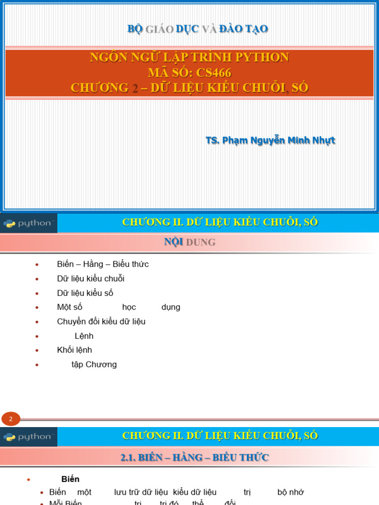 Python CB Chapter2 | PDF