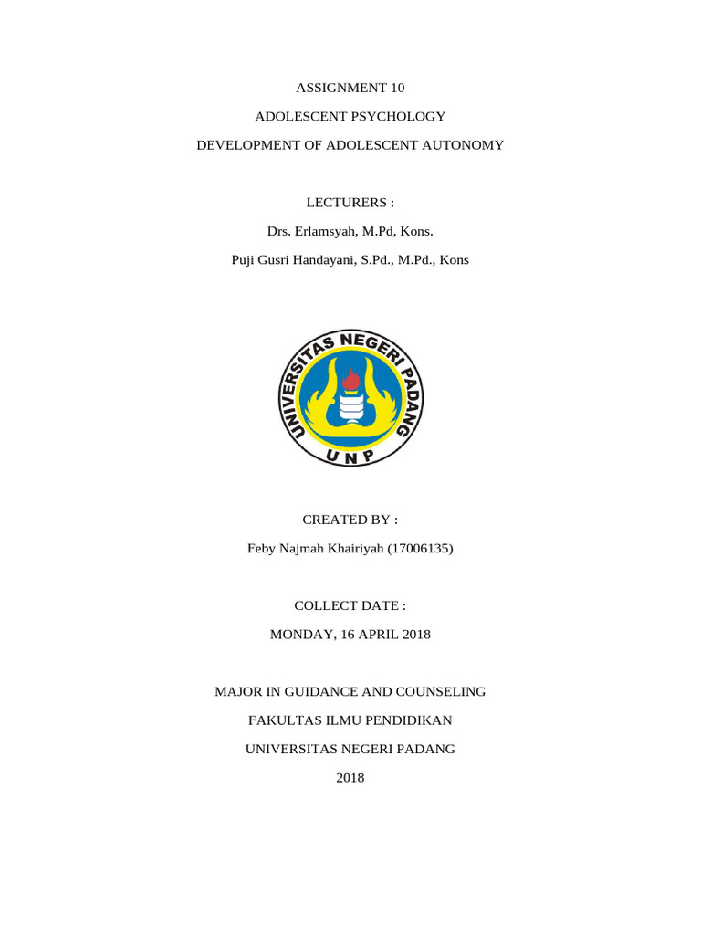 Adolescent Psychology 10 | PDF