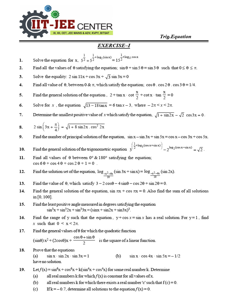 Trig Equation 1 Pdf