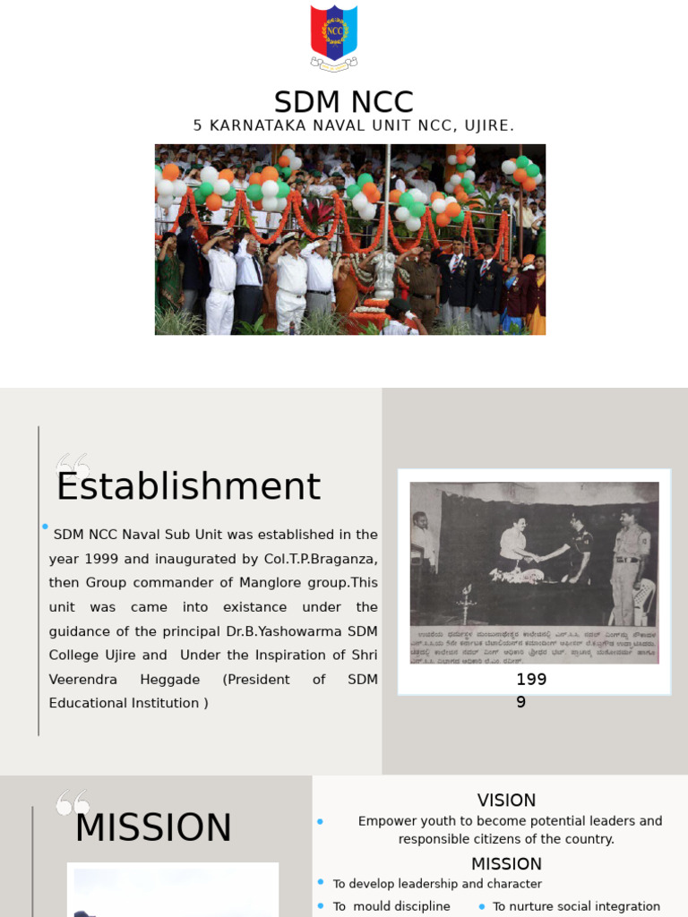 SDM NCC Navy. | PDF