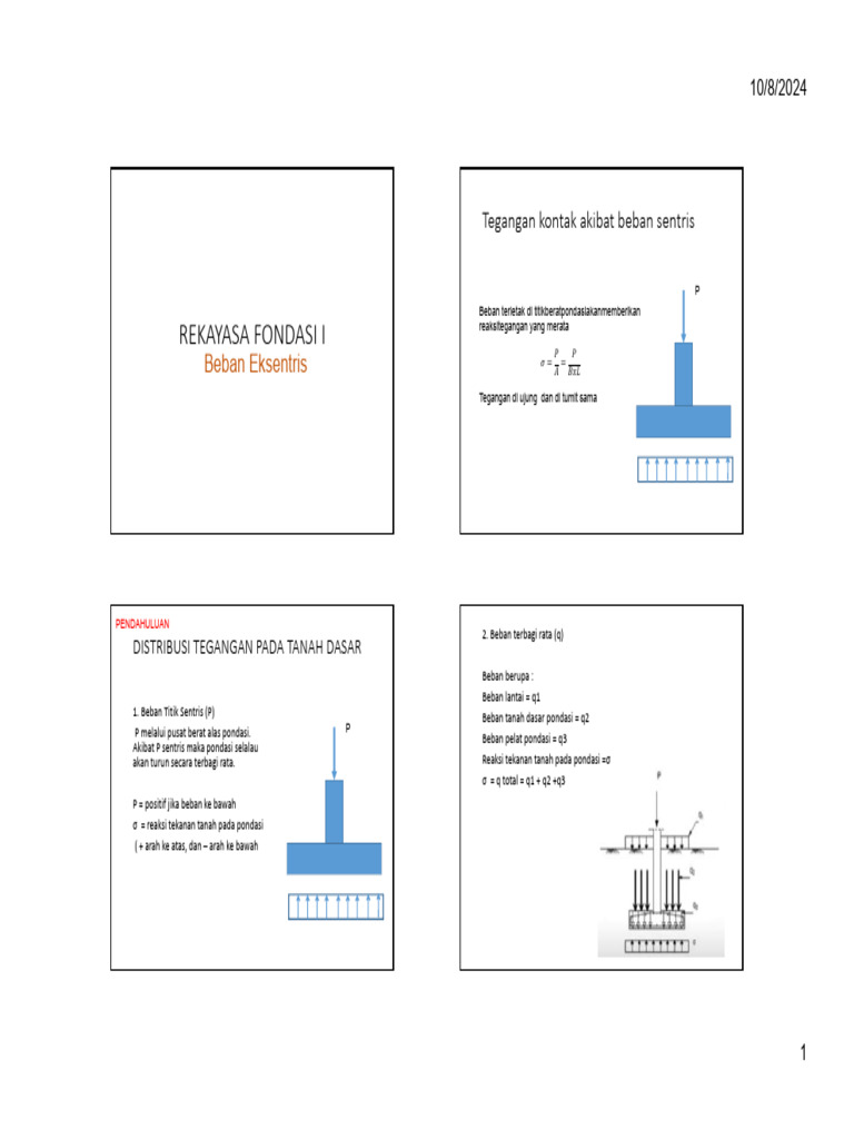 Fondasi Dangkal Eksentris - 2 | PDF