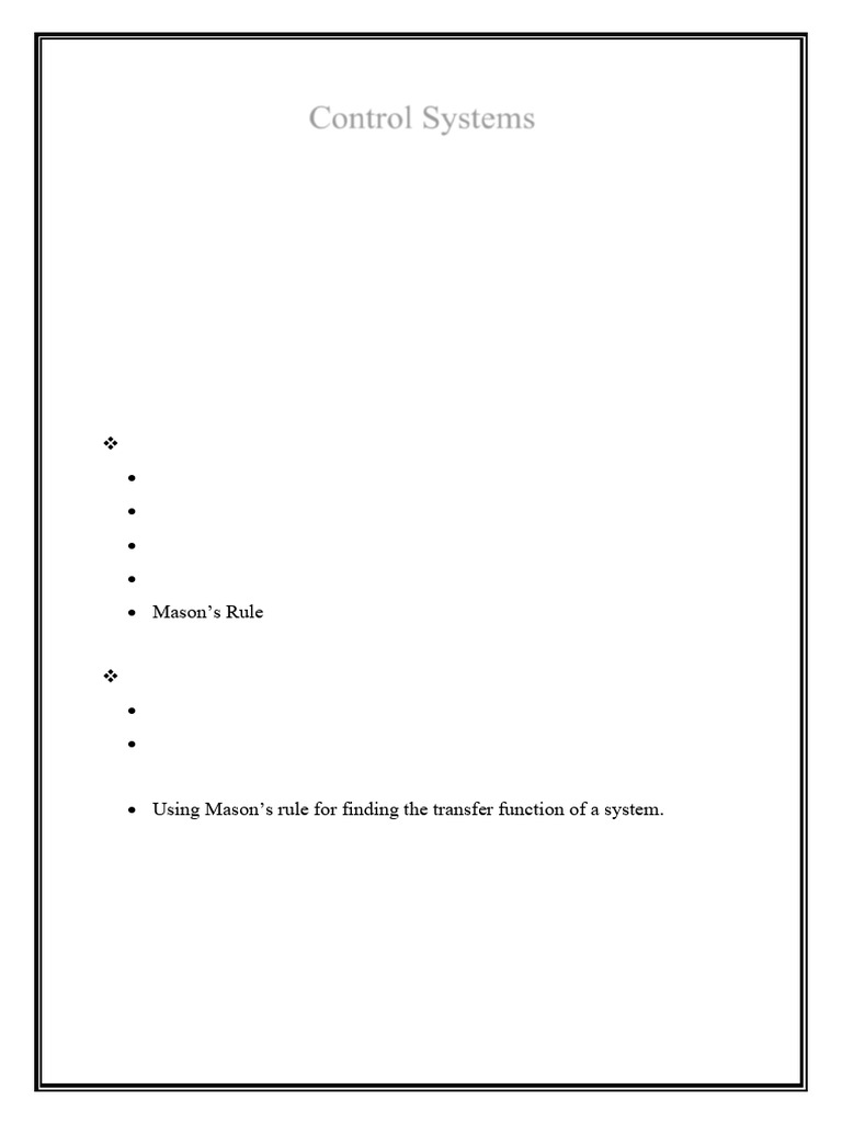 Lecture 5 - Signal Flow Graph | PDF