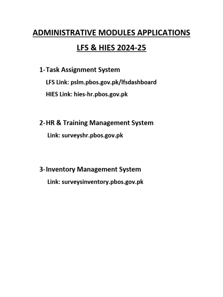 Administrative Modules Applications | PDF