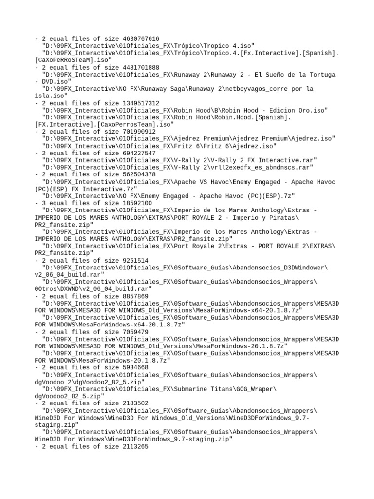 FX ISOs RARs | PDF