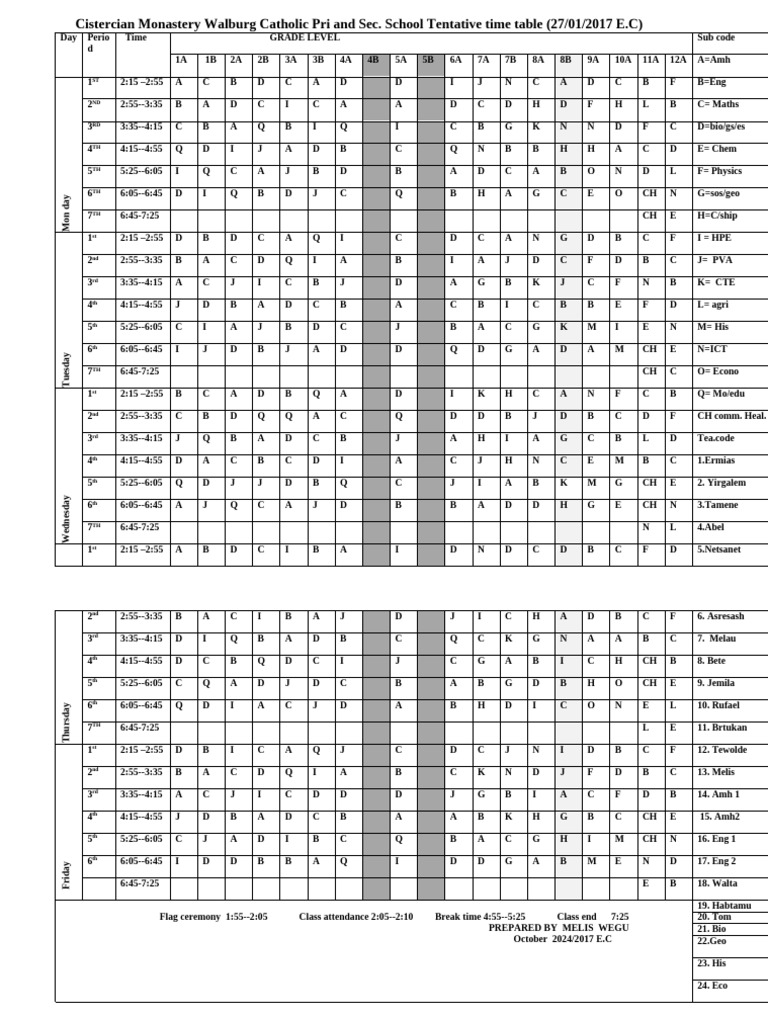 Schedule | PDF