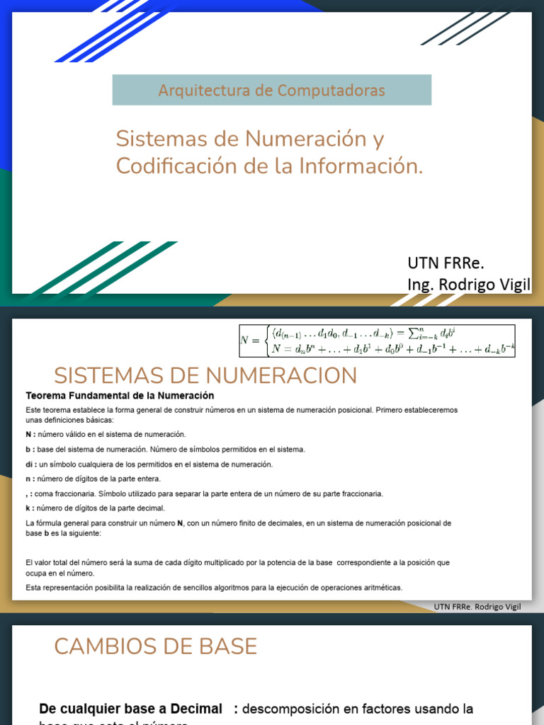 Codificación Numérica y Sistemas de Base | PDF | Ascii | Ingeniería ...
