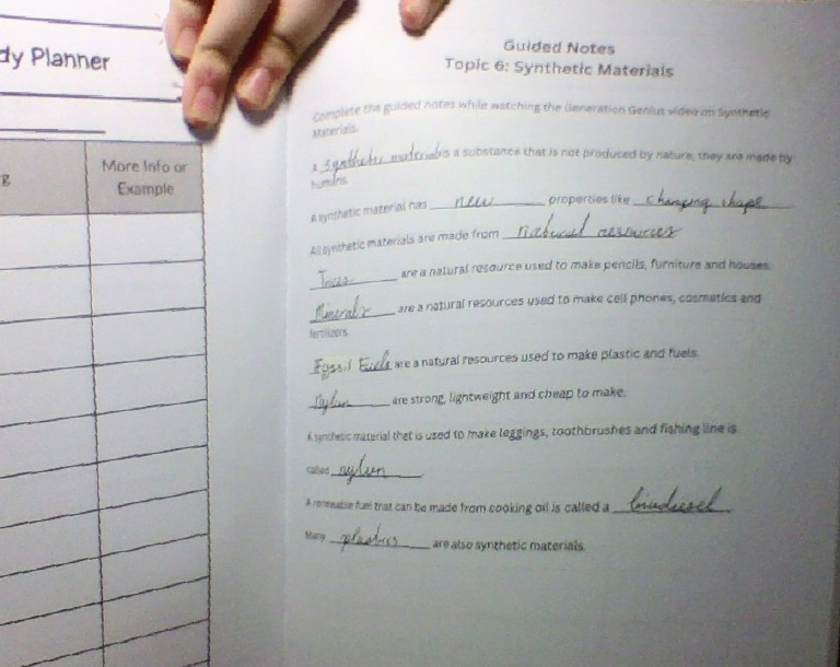 Guided Notes Science Topic 6 | PDF