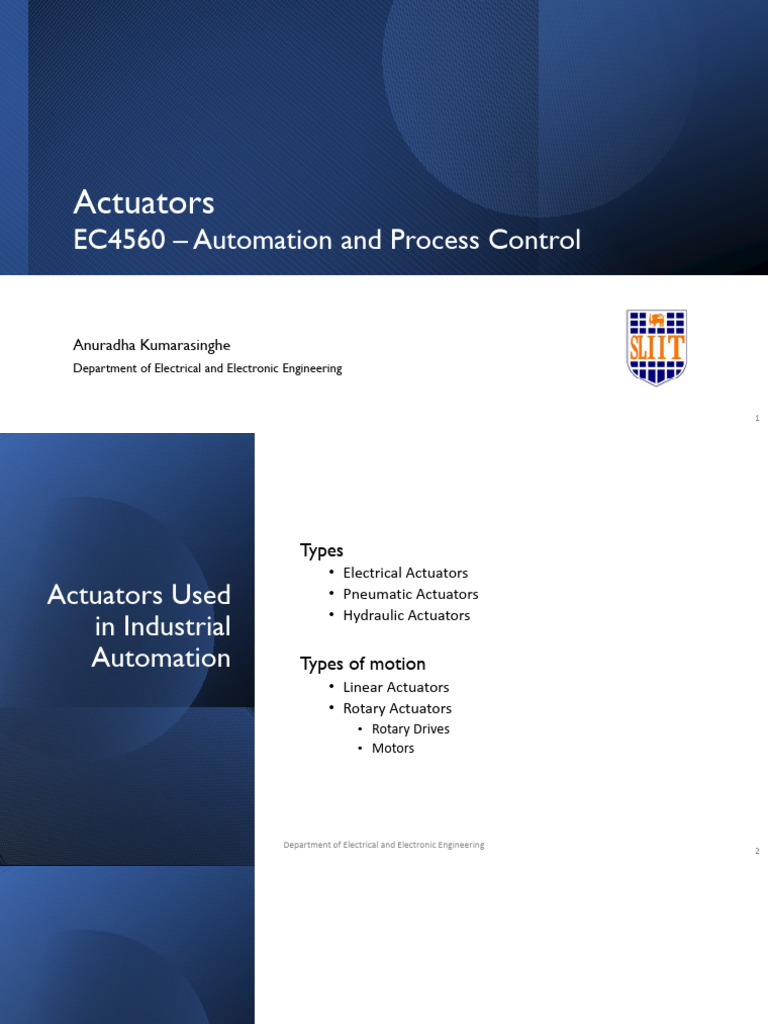03 Actuators | PDF
