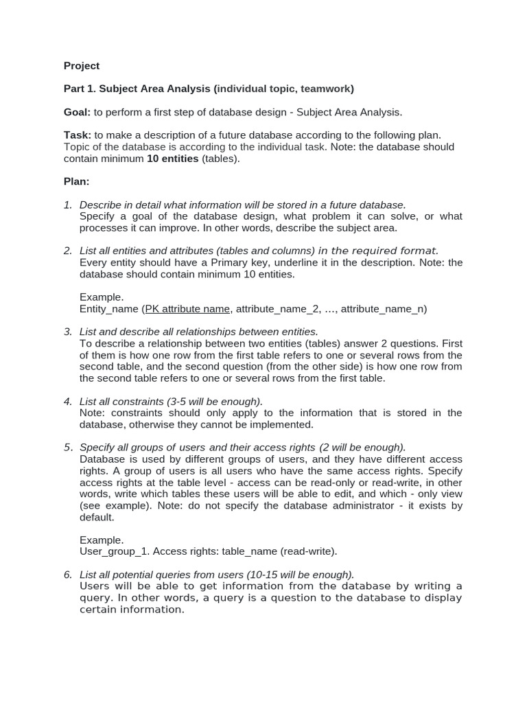 Project Part 1 Pdf