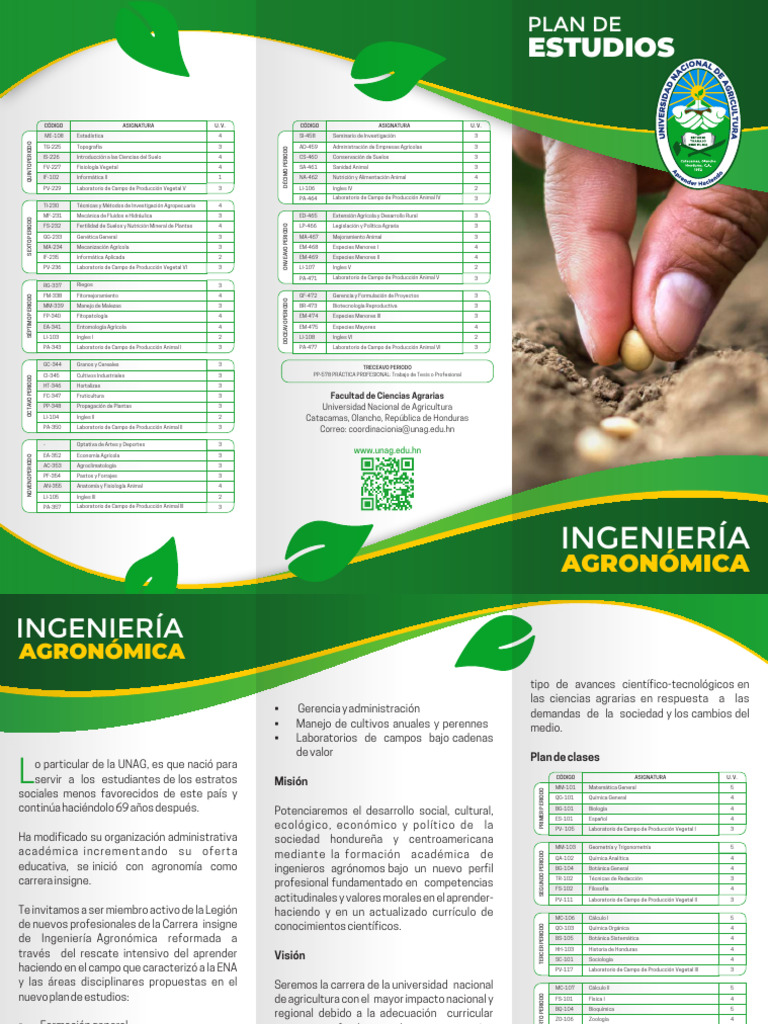 Plan de Ingenieria Agronomica | PDF