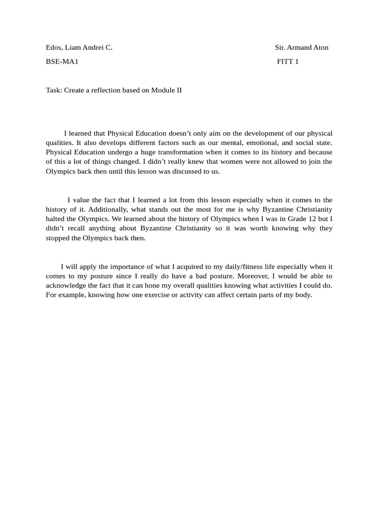 Reflection Module 2 | PDF